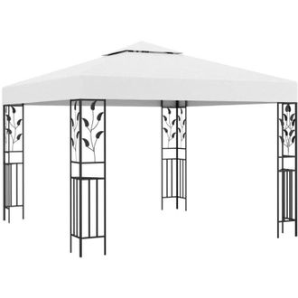 vidaXL Vidaxl - Tonnelle 3x3 m Blanc 180 g/m&sup2;