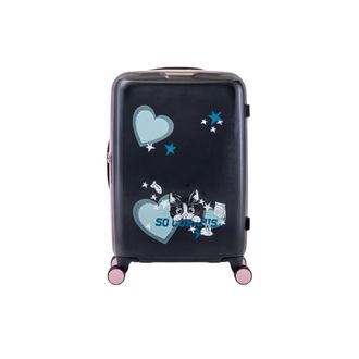 Braccialini Femme, Valises, Noir, Taille: ONE Size Puppies Spinner 55 Cabin Trolley