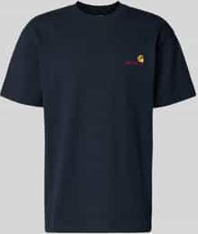 Carhartt Work in Progress T-Shirt mit Label-Stitching und Rundhalsausschnitt