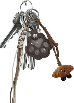 Generic Porte-clés souvenir en forme de patte de chat - Porte-clés souvenir léger pour souvenirs de vie, famille, chaton, café, Refer to description