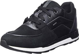 Geox Femme D New Aneko B Abx C Sneakers, Black, 36 EU
