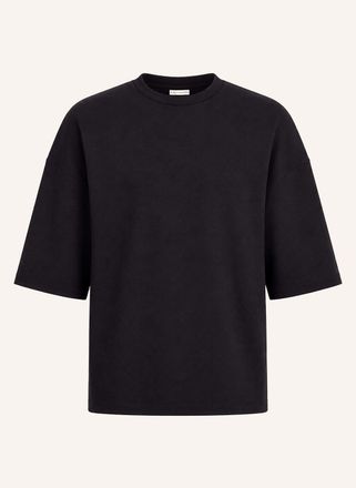 Kiefermann Kiefermann Kiefermann Modernes Herren T-Shirt Aus Kompakter Baumwolle Mit Feiner Rippstruktur Berdino schwarz
