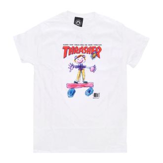 Thrasher Herren, Oberteile, Wei&szlig;, SGr&ouml;&szlig;e