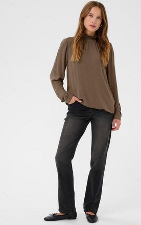 Kaffe Langarmbluse Langarm-Bluse Trine