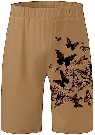 Generic Short d&eacute;t&eacute; d&eacute;contract&eacute; pour homme avec poches - Taille &eacute;lastique et poches - Pour la plage, les vacances, lentra&icirc;nement, le yoga, la gym - Noir, marro