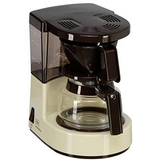 MELITTA Cafeti&egrave;re Filtre AROMABOY 0,25L Beige/Marron, Design Compact, Temp&eacute;rature dInfusion Optimale, Fonction Arr&ecirc;t automatique, Porte-filtres 100 pour 2 tas