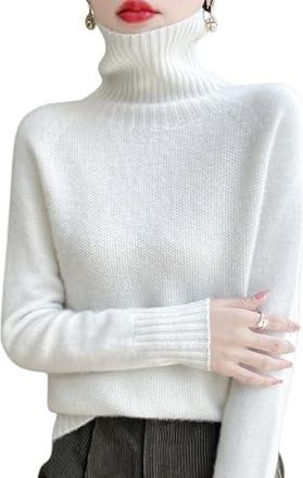 Generic Pull Femme Hiver Pull &Agrave; Col Roul&eacute; en Pure Laine M&eacute;rinos pour Femme &Eacute;pais Et Chaud Manches Longues en Cachemire Tricot&eacute; Id&eacute;al pour LAutomne Et lhiver B