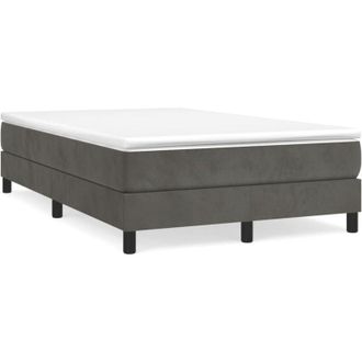 vidaXL vidaXL Bettgestell Dunkelgrau 120x200 cm Samt