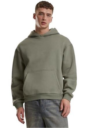 Urban Classics Tb6750-fluffy Hoody Maillot de surv&ecirc;tement, Vert pal&eacute;olive, L Homme