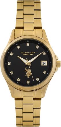 U.S.Polo Association Uhr U.S. Polo Assn. Louise USP8484BK Goldfarben