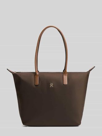 Tommy Hilfiger Shopper aus Nylon mit Besatz aus echtem Leder
