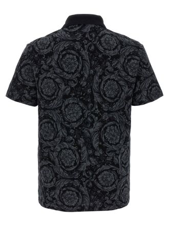 Versace Baroque Polo Shirt - Black