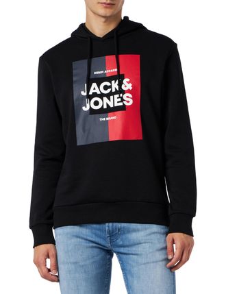 Jack & Jones Kapuzenpullover Herren,Black/Pack:Black+Navy,M