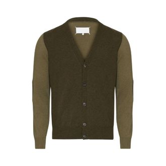 Maison Margiela Knit Cardigan - Homme - Pulls - Vert - Taille: M