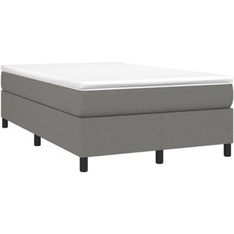 vidaXL Bettgestell ohne Matratze Dunkelgrau 120x200 cm Stoff Vidaxl