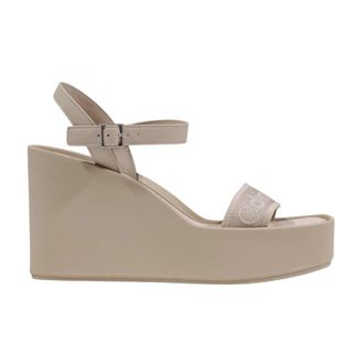 Calvin Klein High Wedge Sandalen - - Shoes - Damen - Beige - 39 EU
