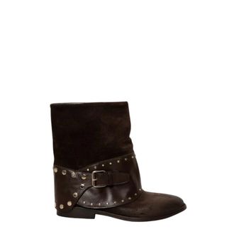 Strategia Femme, Chaussures, Brun, Taille: 41 EU Bottine Rock-Couture