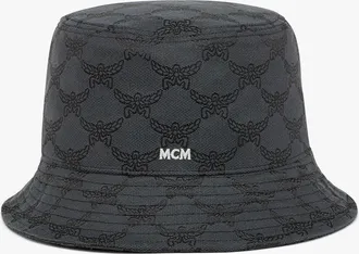 MCM MEHESMM06ED058 Jacquard Monogram Bucket Hat - Gray