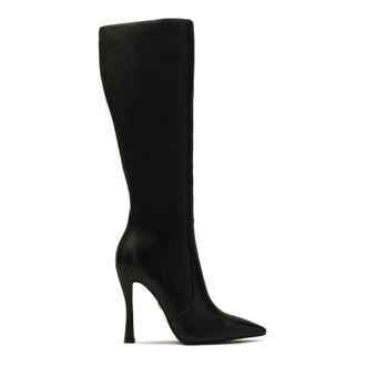 Kazar Schwarze Lederstiefel mit hohen Abs&auml;tzen - - Shoes - Damen - Schwarzk - 38 EU
