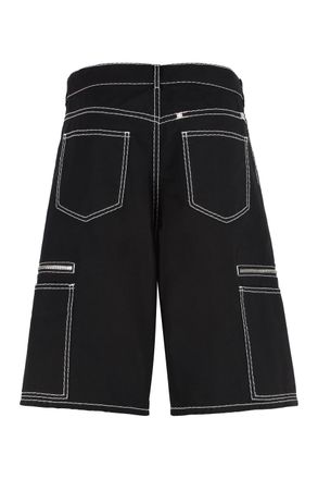 Givenchy Mens Cotton Bermuda Shorts Black Polyester