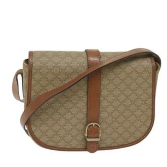 Celine Sac bandouli&egrave;re Vintage macadam Pre-owned - Femme - Pre-owned - Beige - Taille: ONE Size