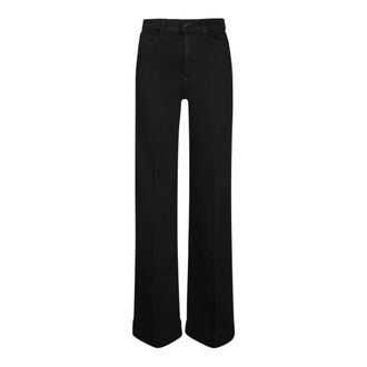 7 For All Mankind Schwarze Flared Jeans f&uuml;r Frauen - - Jeans - Damen - Schwarzk - W26