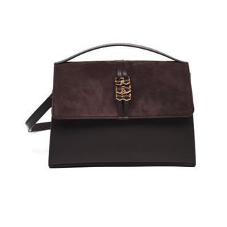 Baldinini Umh&auml;ngetasche aus Wildleder und Leder - - Bags - Damen - Braun - ONE SIZE