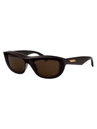 Bottega Veneta Unisex Sunglasses Bv1326s Brown Brown-Brown-Brown Injected Brown/brown/brown