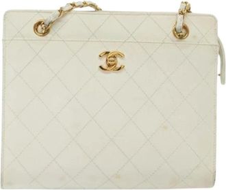 Chanel Sac bandouli&egrave;re vintage Pre-owned - Femme - Pre-owned - Blanc - Taille: ONE Size