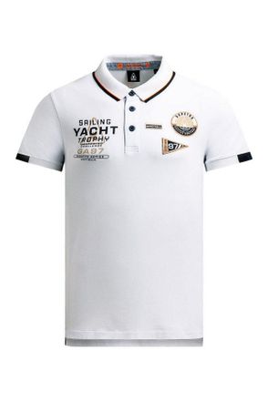 Gaastra Poloshirt mit Artwork & Canvas-Patches
