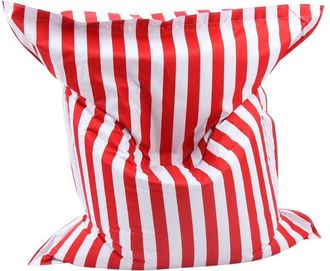 Mesana S-10077/32 Premium Outdoor Riesensitzsack Streifen mit Innensack, 140 x 180 cm, rot