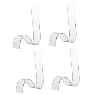 BESPORTBLE 4 Stück Transparente S förmige Acryl Schuhständer für Damenschuhe High Heels Sandalen Display Regal für Schuhgeschäfte und Verkaufsflächen