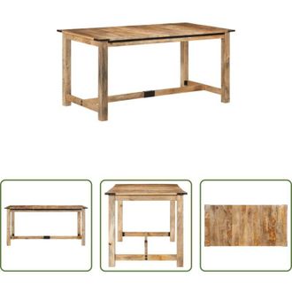 vidaXL vidaXL Table de cuisine - Table &agrave; manger 160x80x75 cm bois de manguier massif
