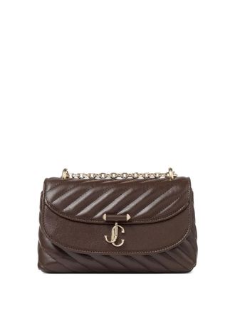 Jimmy Choo London petit sac &agrave; bandouli&egrave;re Avenue Curve matelass&eacute; - Marron