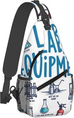 Generic Casual Sacoche Homme Bandouliere Chimie scientifique amusante Sacs &agrave; Bandouli&egrave;re Mode Sac Poitrine pour Homme Femme Voyage