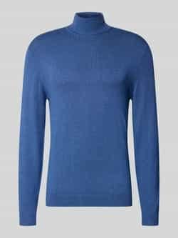 Mc Neal Slim Fit Rollkragenpullover aus Viskose-Mix