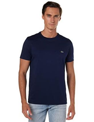 Lacoste Crew Neck T-shirt Homme, Bleu (Marine 166), L