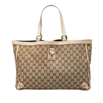Gucci Sac cabas Abbey D-Ring Pre-owned - Femme - Pre-owned - Beige - Taille: ONE Size