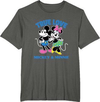 Disney Mickey & Minnie Mouse True Love Valentines Day T-Shirt