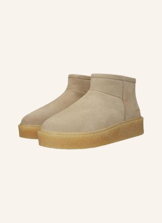 Blackstone Schn&uuml;rboots beige