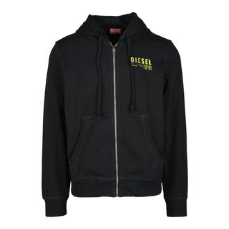 Diesel Herren, Sweatshirts & Hoodies, Schwarzk, SGröße