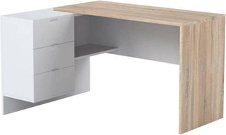 Dmora Greensboro Schreibtisch, multifunktionaler umkehrbarer B&uuml;roschreibtisch mit Schubladen, Eck-PC-St&auml;nder, Arbeitszimmer oder B&uuml;rotisch, 145 x 108 x 73 c