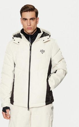 Guess Skijacke M4PL3U WH0K0 Écru Regular Fit