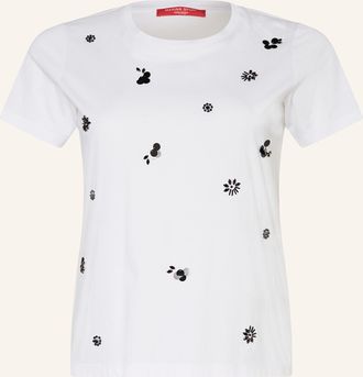 Marina Rinaldi Marina Rinaldi T-Shirt Alisso Mit Pailletten Und Schmucksteinen weiss