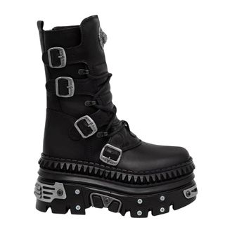 New Rock Femme, Chaussures, Noir, Taille: 39 EU Bottes &agrave; cheville
