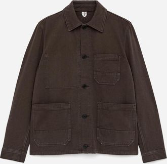 Arket Overdyed-Overshirt Aus Twill -Beige