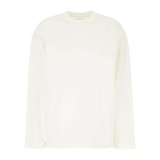 Jil Sander Logo T-Shirt - - Tops - Damen - Wei&szlig; - S