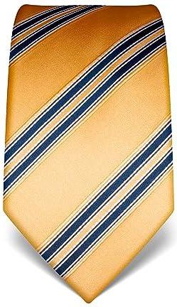 Vincenzo Boretti Cravate homme, pure soie, haute densité de tissage, anti-tâches, anti-salissures, hydrofuge, longue, accessoire élégant pour la chemise et costume - à