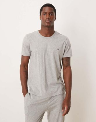 Polo Ralph Lauren Top en coton doux &agrave; logo embl&eacute;matique - Gris