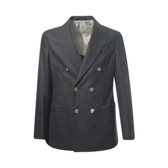 Eleventy Anzug mit doppelreihigem Sakko - - Suits - Herren - Schwarzk - XL